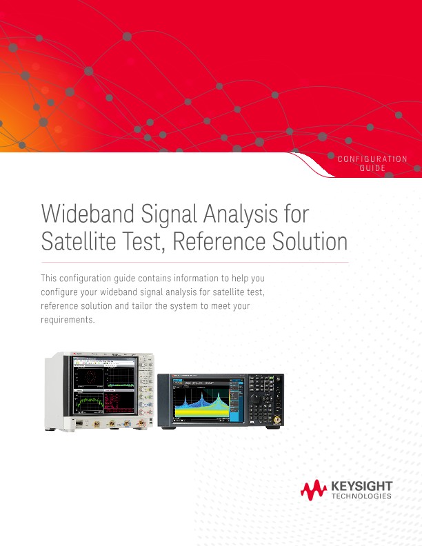 Wideband Signal Analysis, Reference Solution PDF Asset Page | Keysight